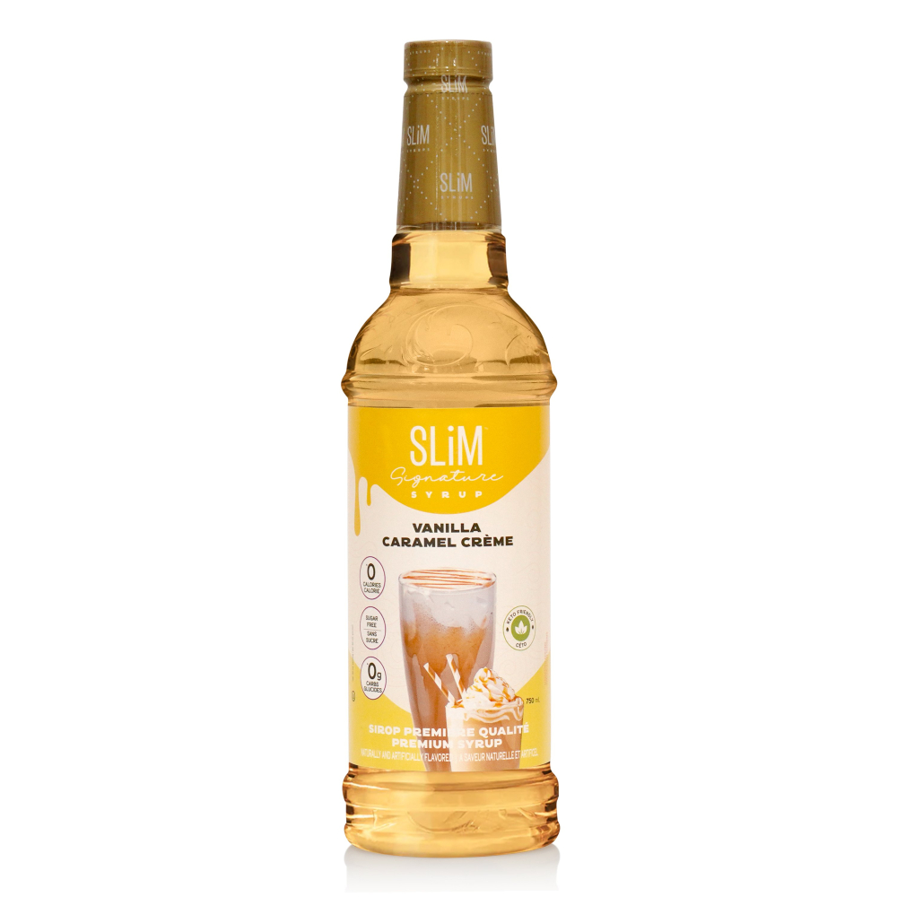 Sugar Free Vanilla Caramel Creme Syrup | Slim Syrups