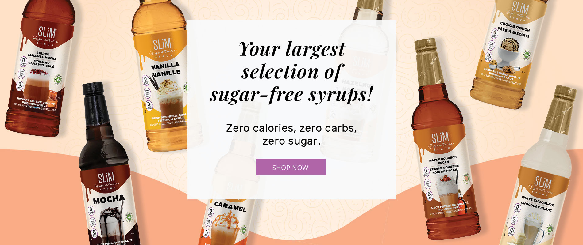 Limitless Flavors, Zero Calories | Slim Syrups